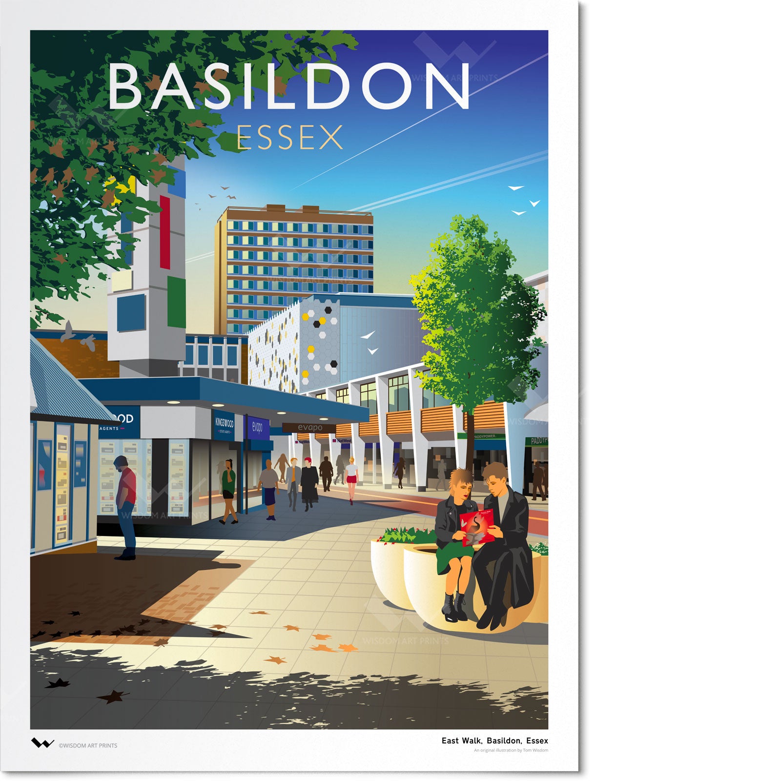 Basildon, Essex Art Print – Wisdom Art Prints