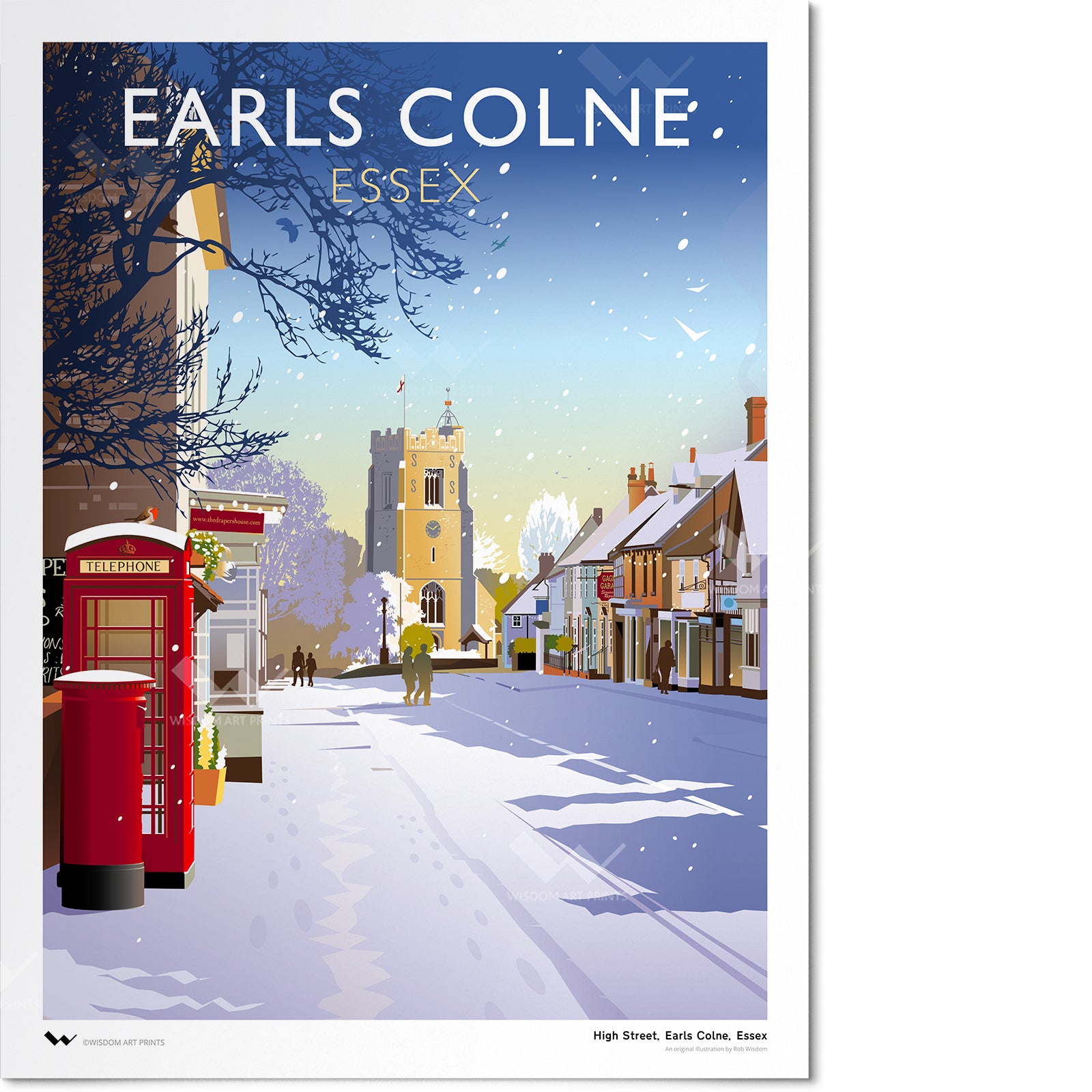 Earls Colne, Essex Christmas Art Print – Wisdom Art Prints