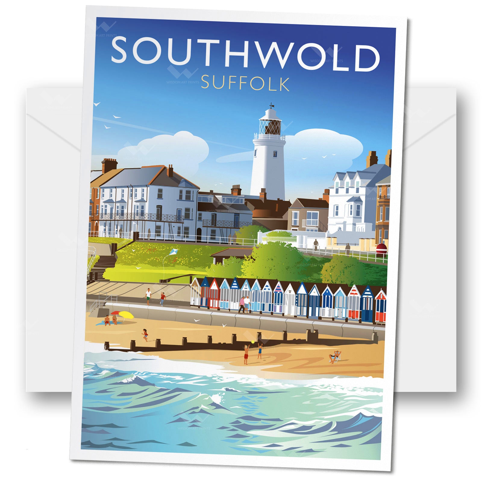 North Parade, Southwold, Suffolk Greeting Card – Wisdom Art Prints