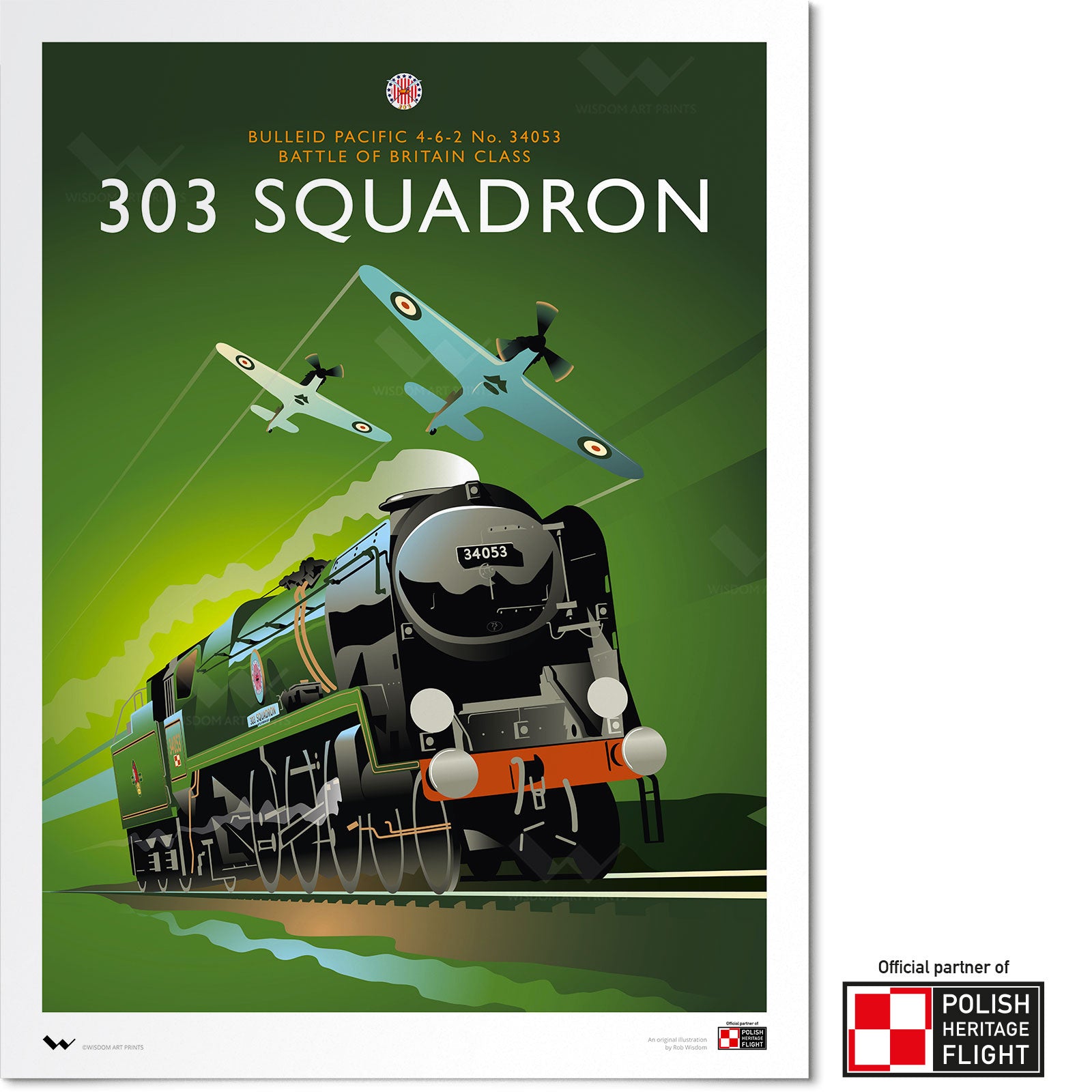 303 Squadron Locomotive Art Print – Wisdom Art Prints