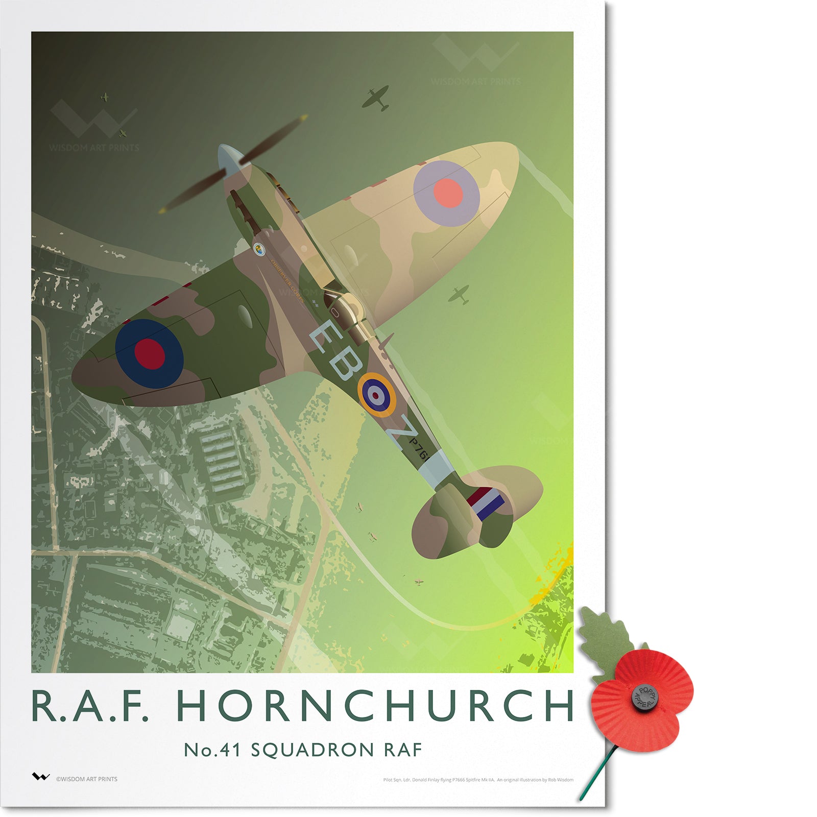 RAF Hornchurch, Essex Travel Poster – Wisdom Art Prints