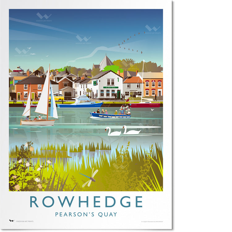 Rowhedge, Essex Travel Poster – Wisdom Art Prints