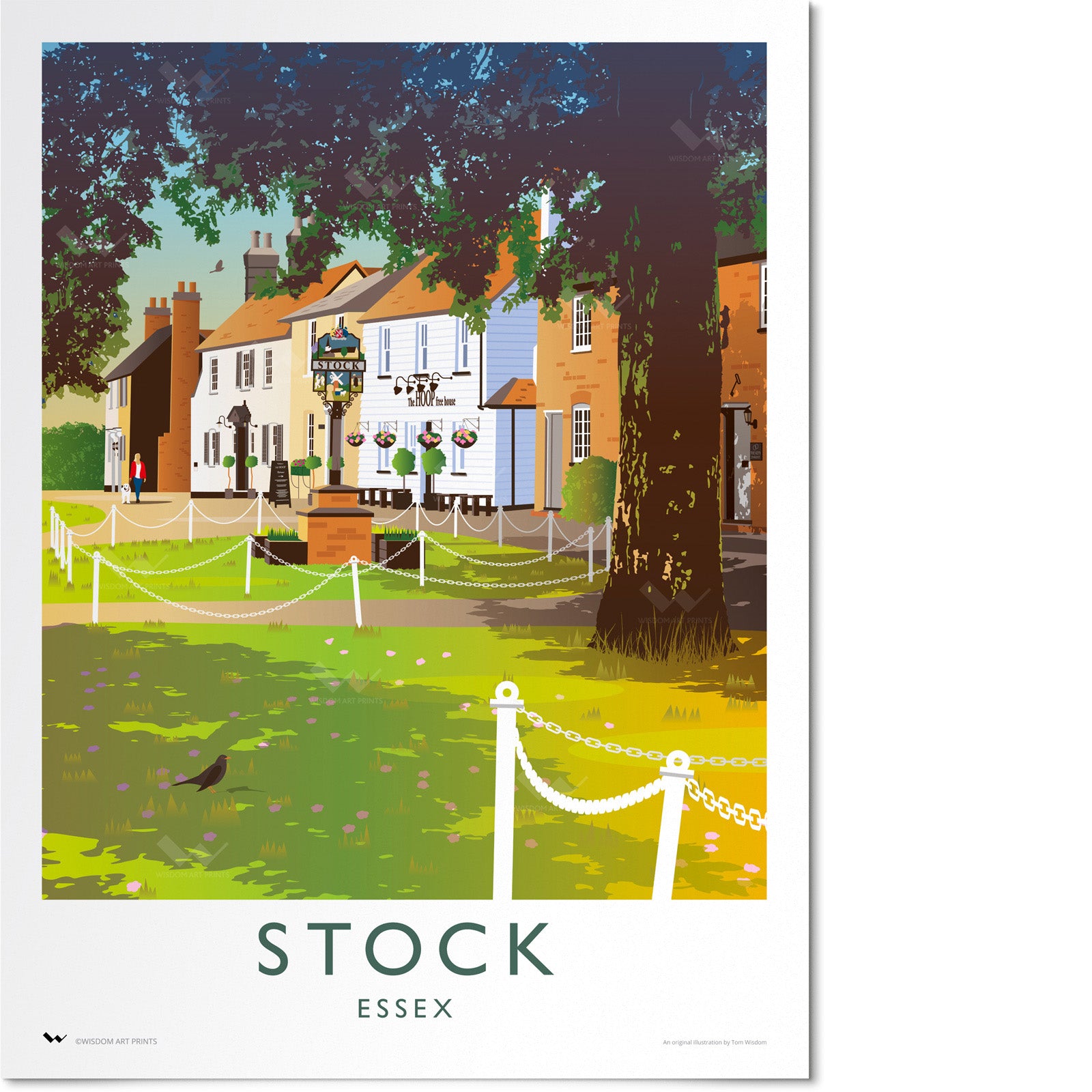 Stock, Essex Travel Poster – Wisdom Art Prints
