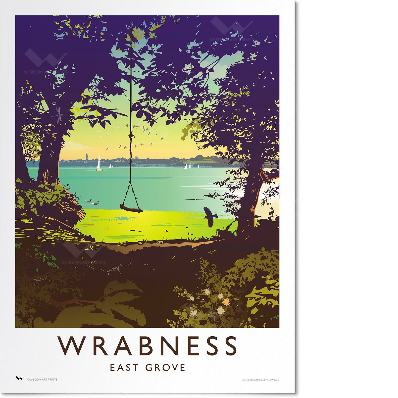 Wrabness, Essex Travel Poster – Wisdom Art Prints