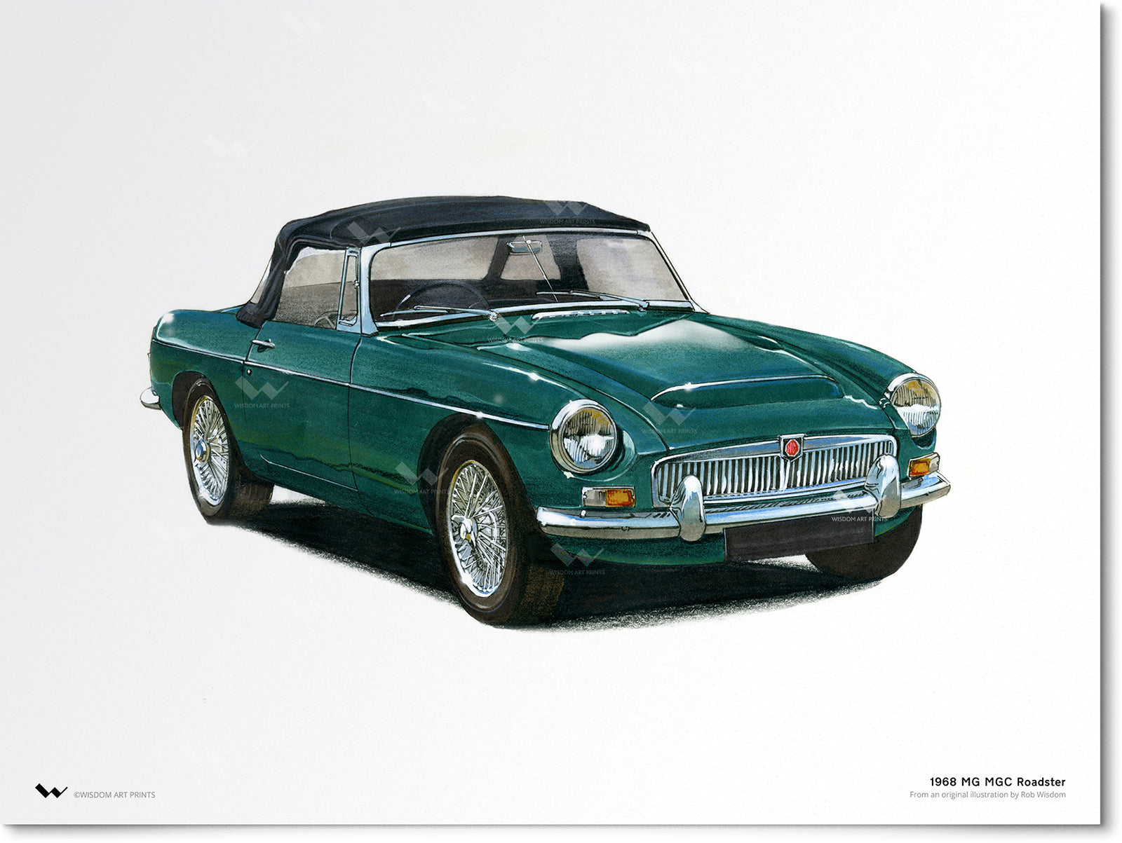 MG MGC Roadster Art Print – Wisdom Art Prints