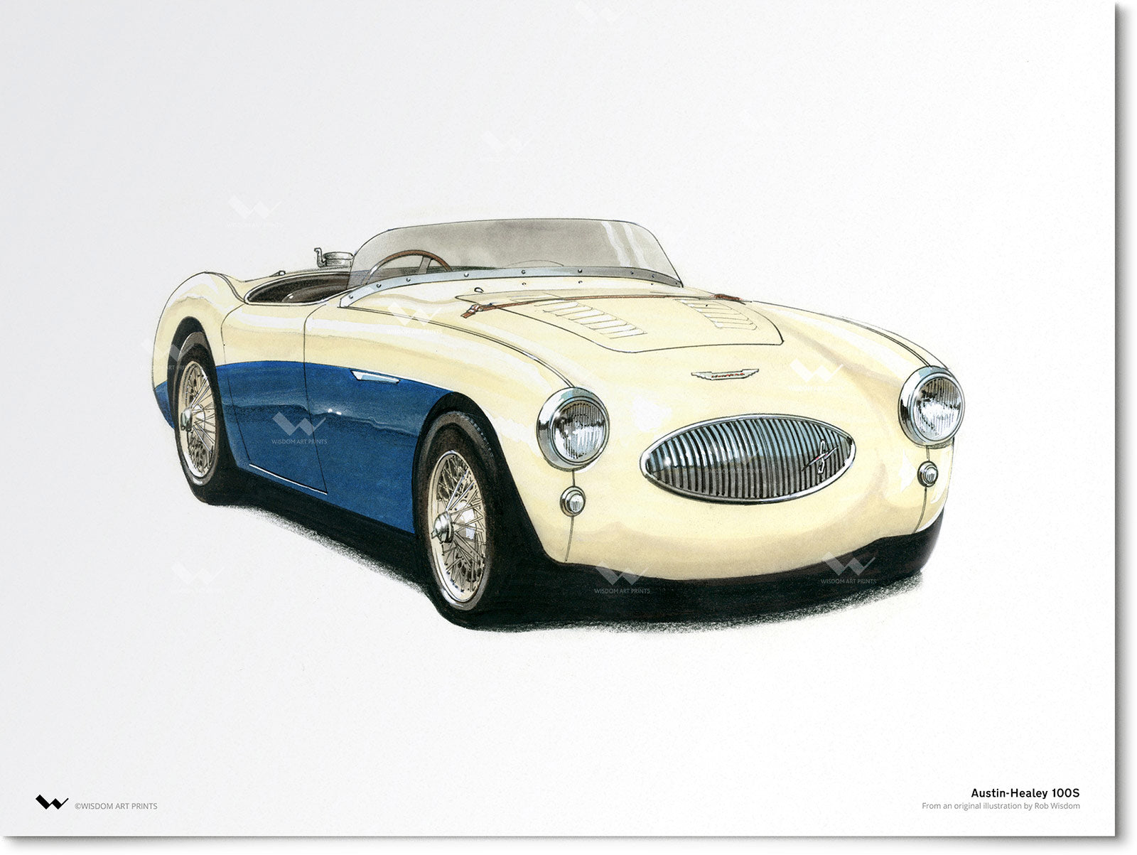 Austin-Healey 100S – Wisdom Art Prints