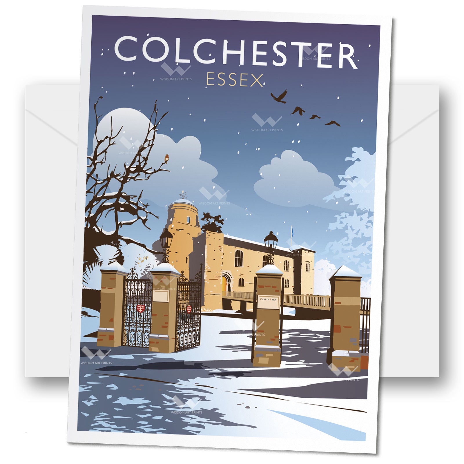 Colchester Castle, Essex (Christmas) – Wisdom Art Prints