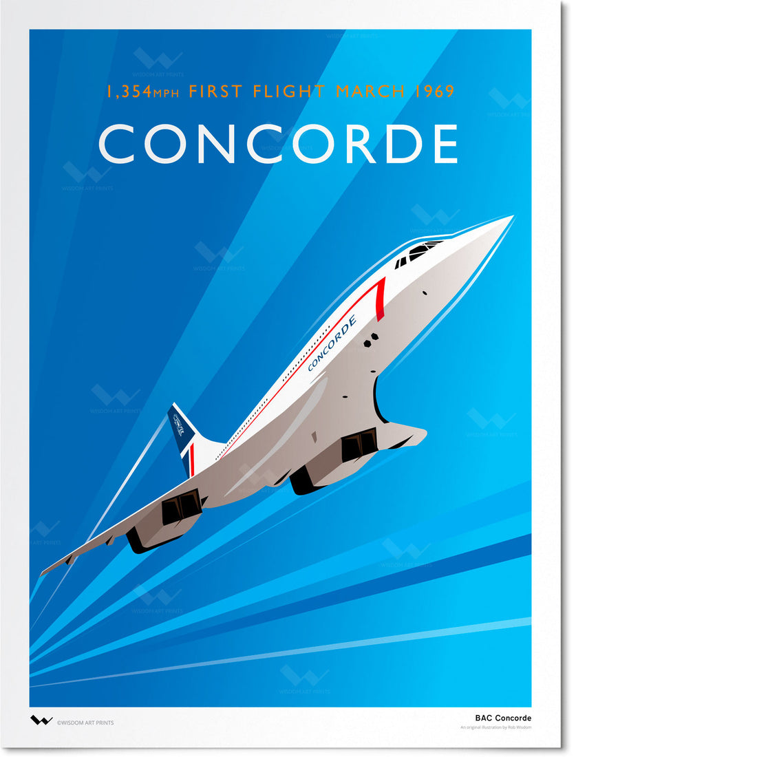 BAC Concorde Art Print – Wisdom Art Prints