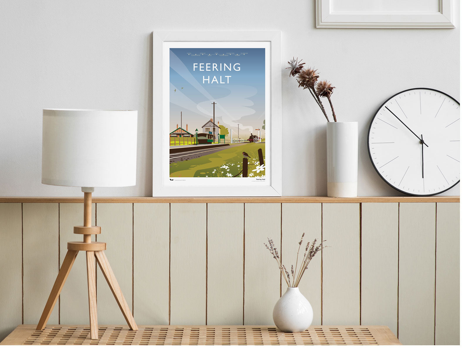 Feering Halt Railway Station Art Print – Wisdom Art Prints