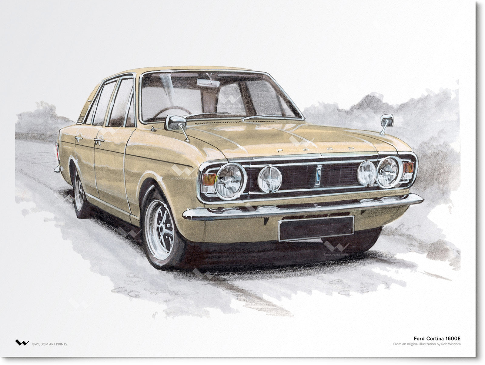 Ford Cortina 1600E – Wisdom Art Prints