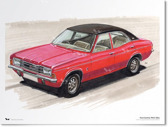 Ford Cortina MkIII Ghia – Wisdom Art Prints
