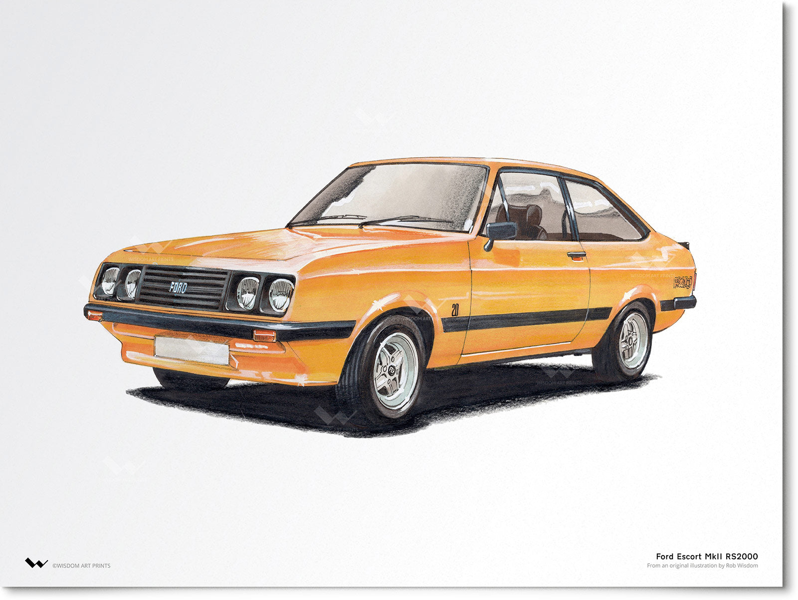 Ford Escort MkII RS2000 – Wisdom Art Prints