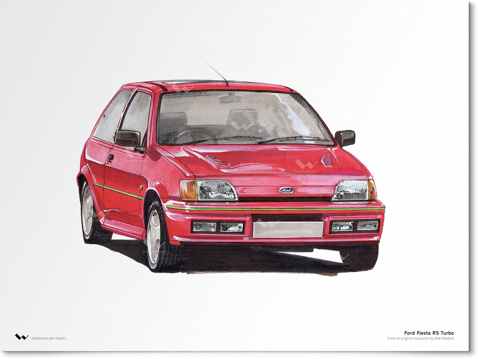 Ford Fiesta RS Turbo – Wisdom Art Prints