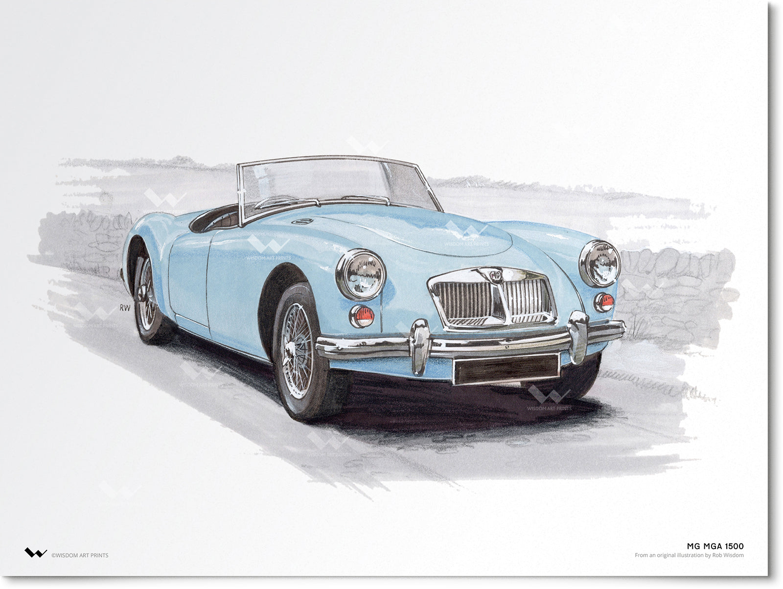 MG MGA 1500 Art Print – Wisdom Art Prints