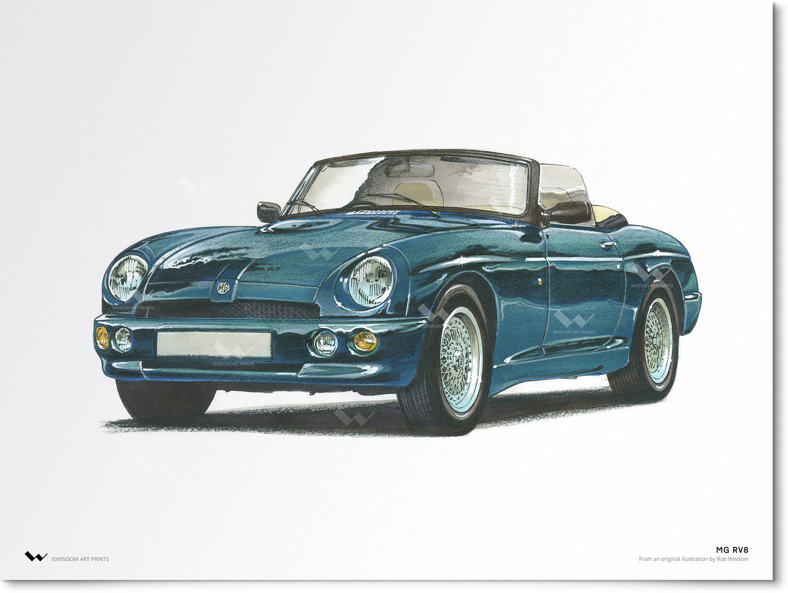 MG RV8 Art Print – Wisdom Art Prints