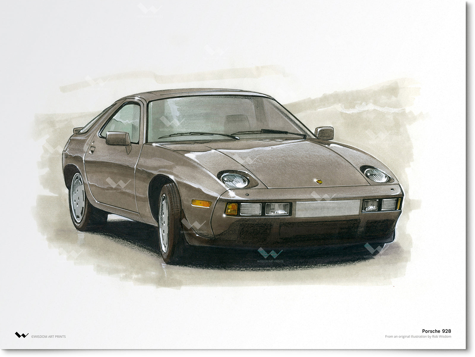Porsche 928 Drawing Porsche 928 GTS 1994 Blueprint Template