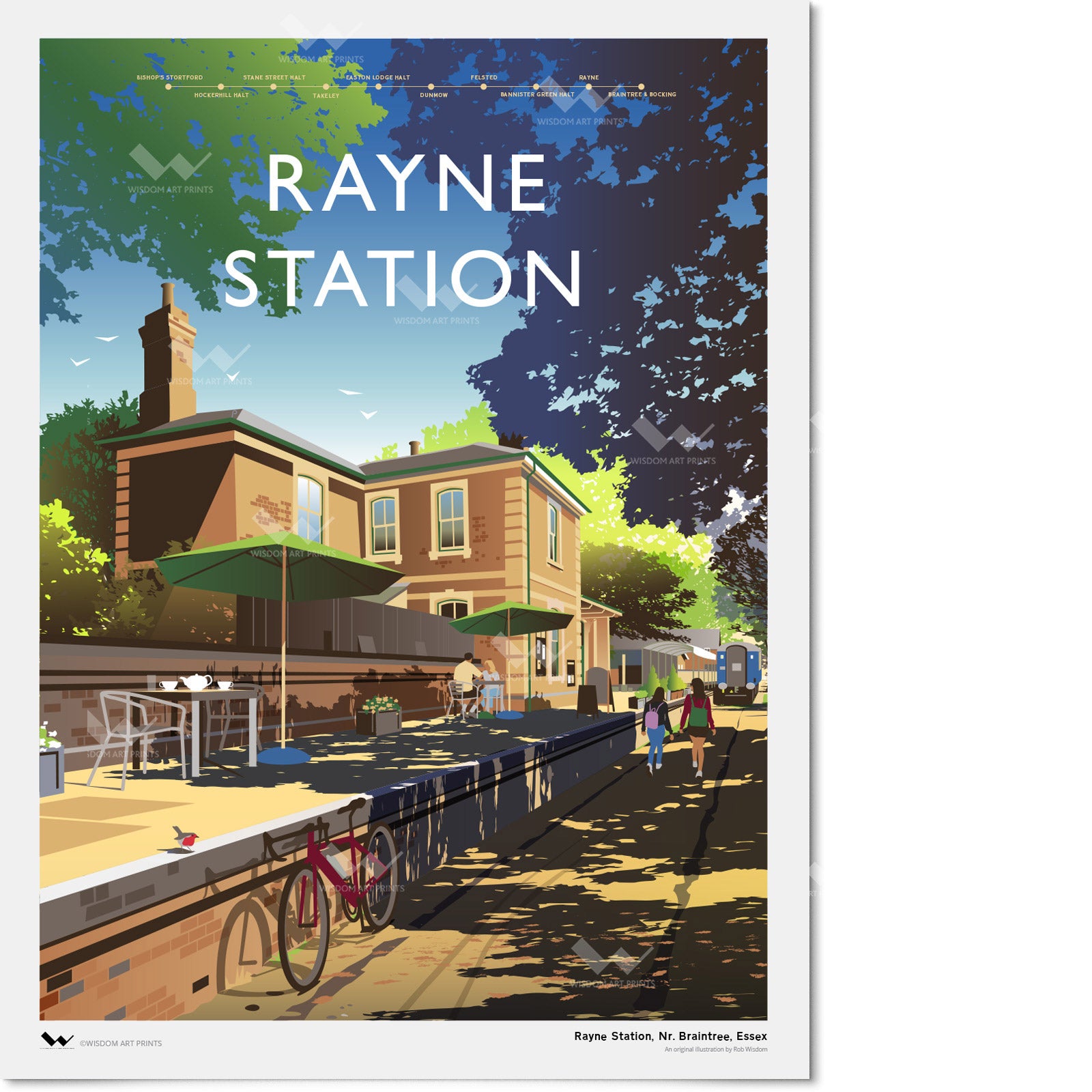Rayne Railway Station Art Print – Wisdom Art Prints