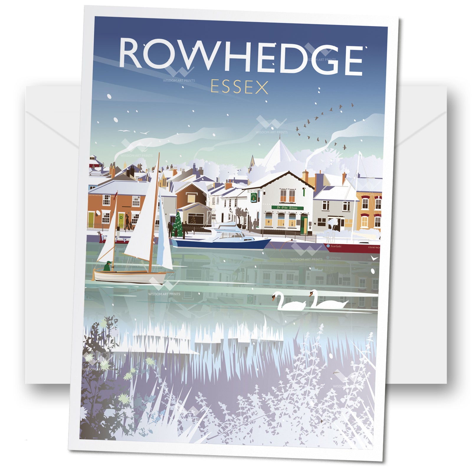 Rowhedge, Essex (Christmas) – Wisdom Art Prints