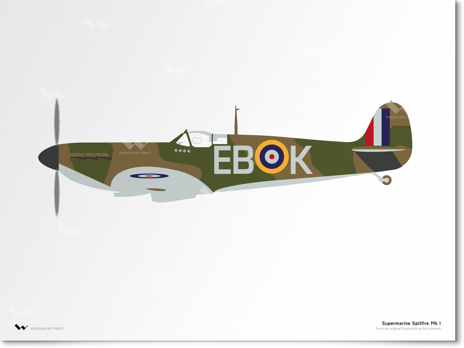 Supermarine Spitfire Art Print – Wisdom Art Prints