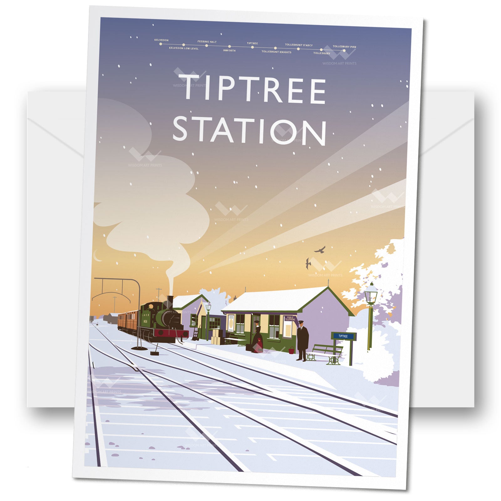 Tiptree Railway Station (Christmas) – Wisdom Art Prints