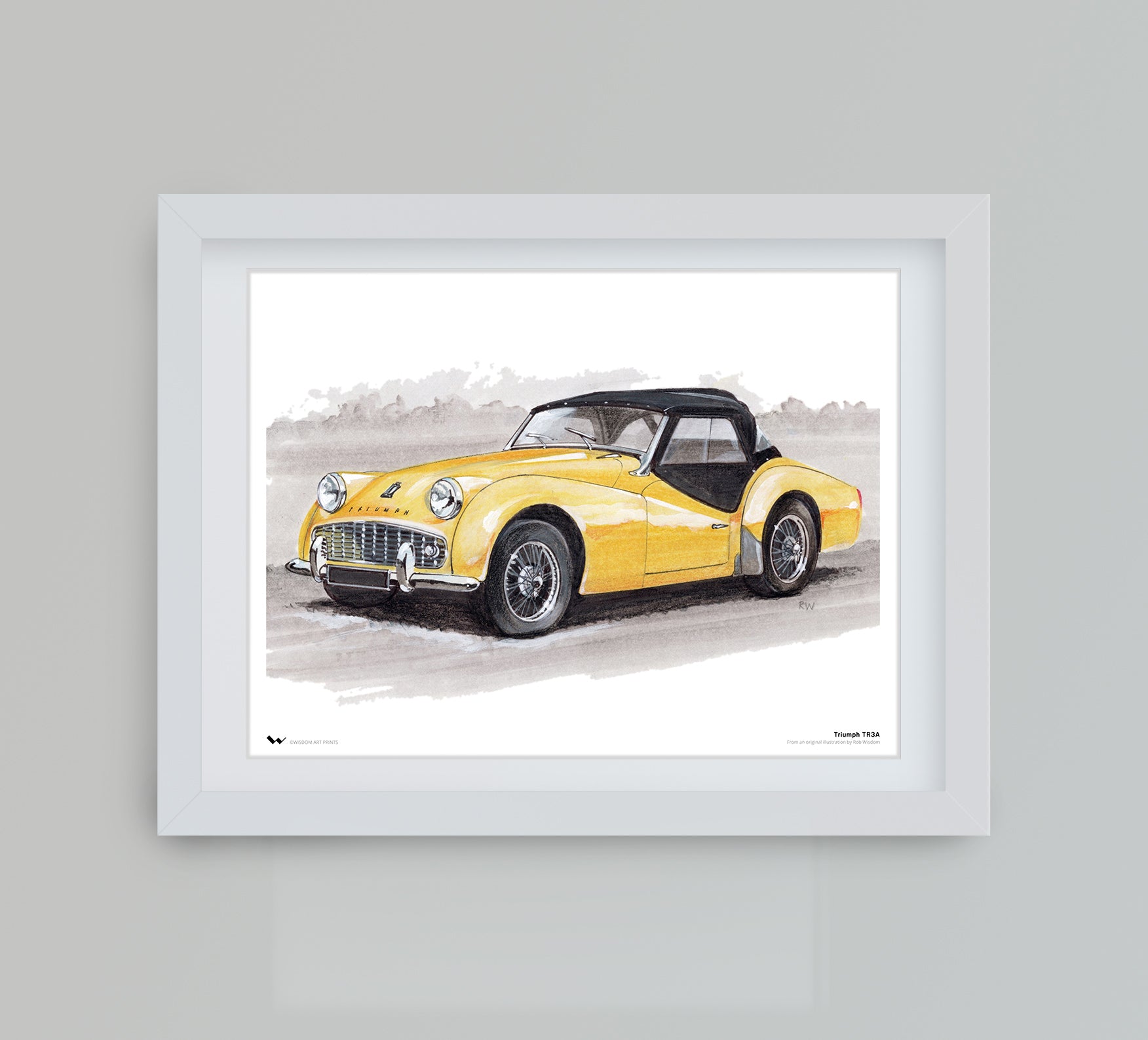 Triumph TR3A Art Print – Wisdom Art Prints