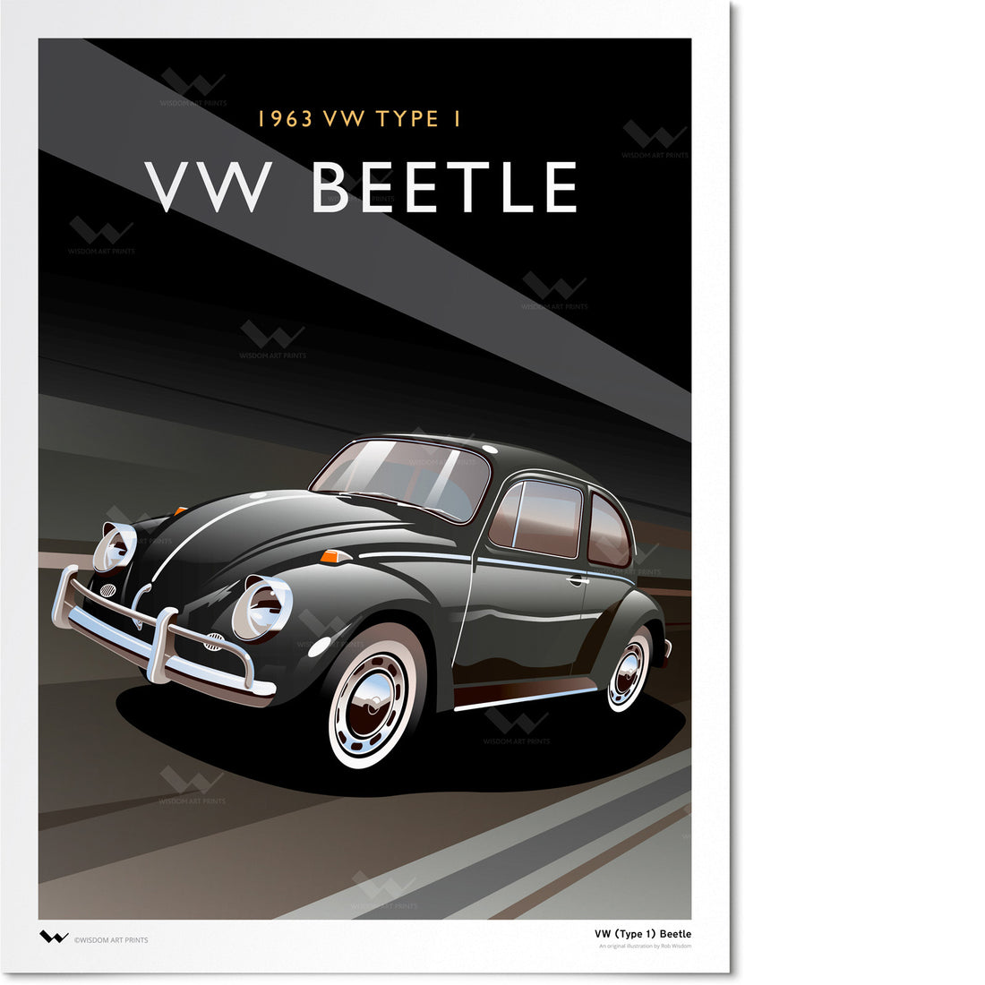 Volkswagen Beetle Art Print – Wisdom Art Prints