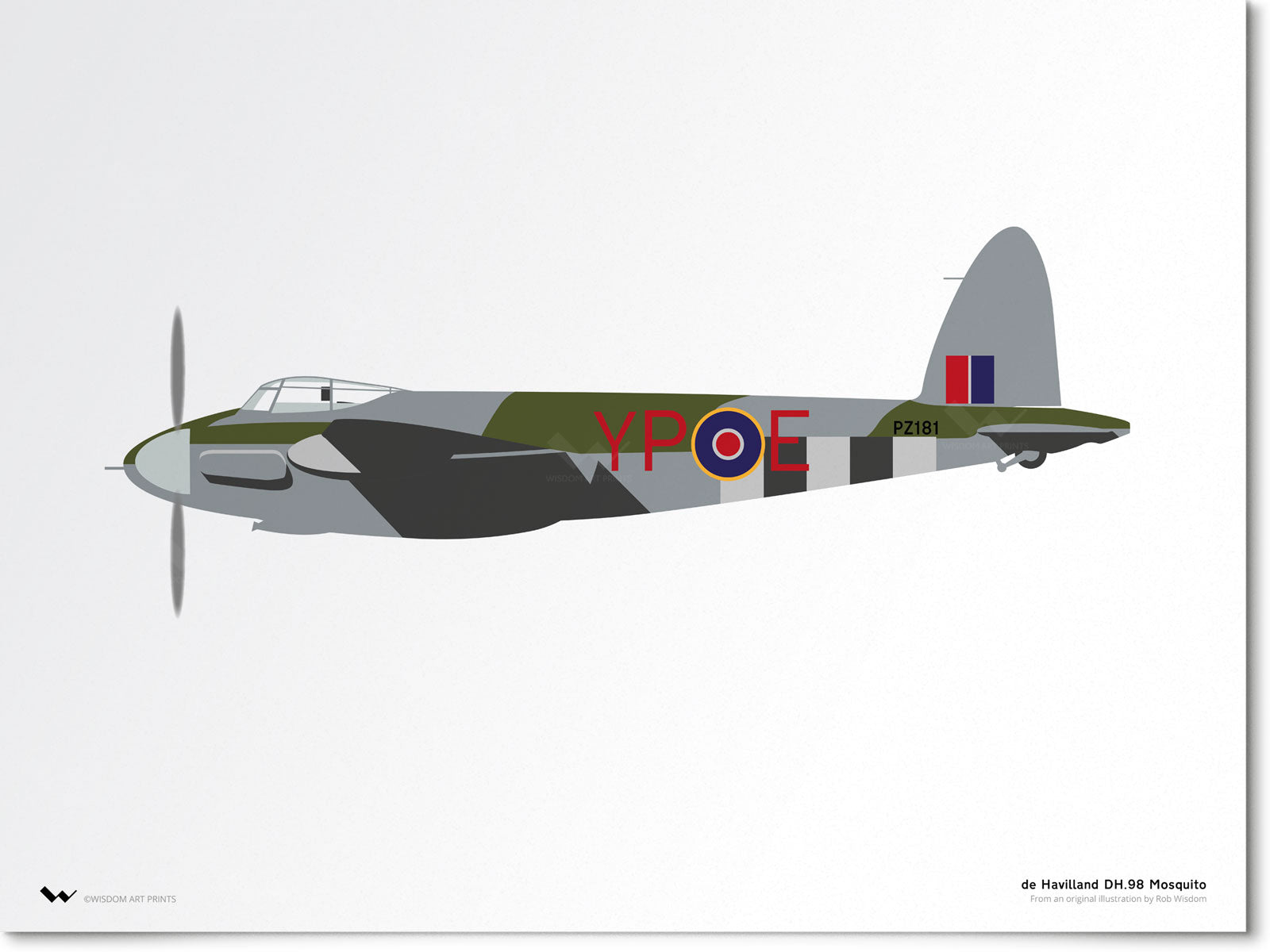 de Havilland Mosquito DH.98 Art Print – Wisdom Art Prints